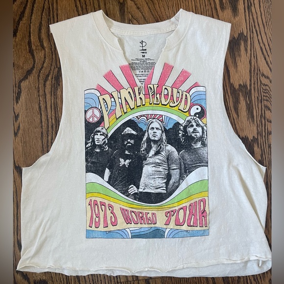 Pink Floyd | Tops | Pink Floyd Muscle Cut In Open Arm Tank Top M | Poshmark